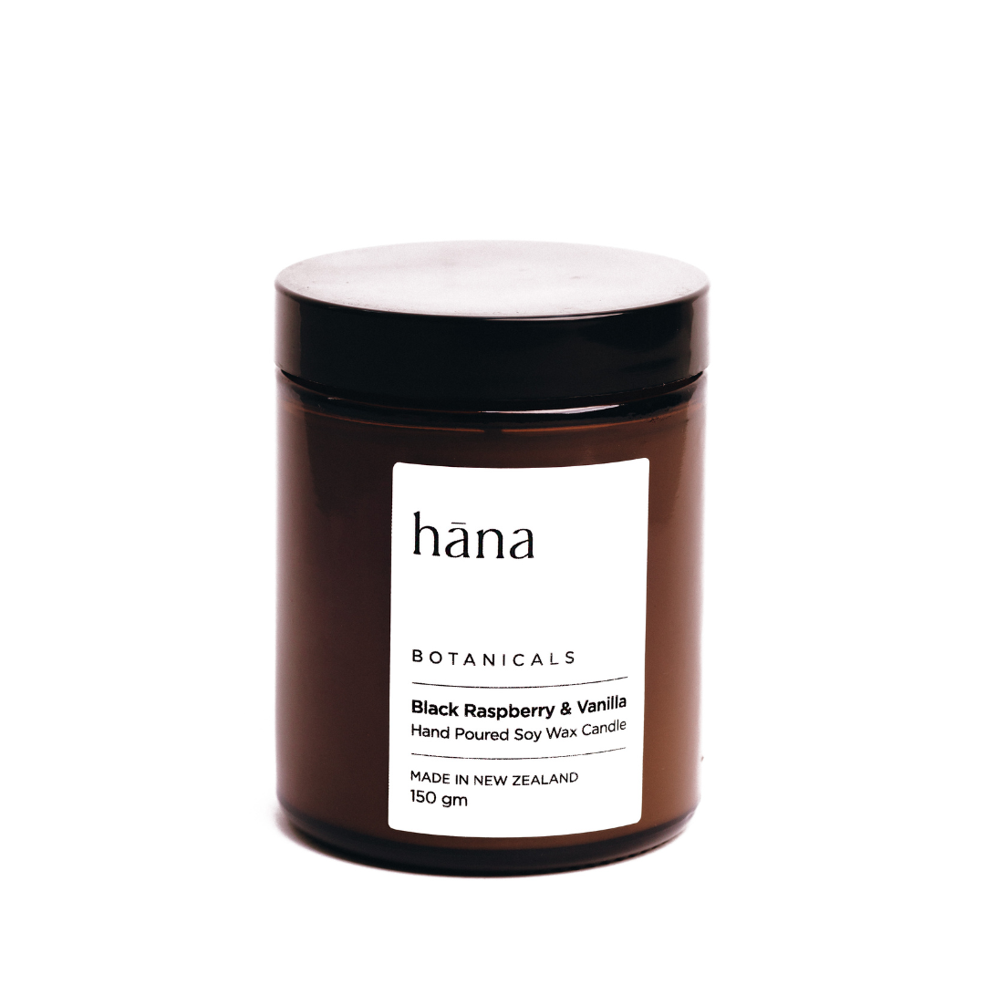 Black Raspberry & Vanilla Candle 150ml – Hana Botanicals Ltd